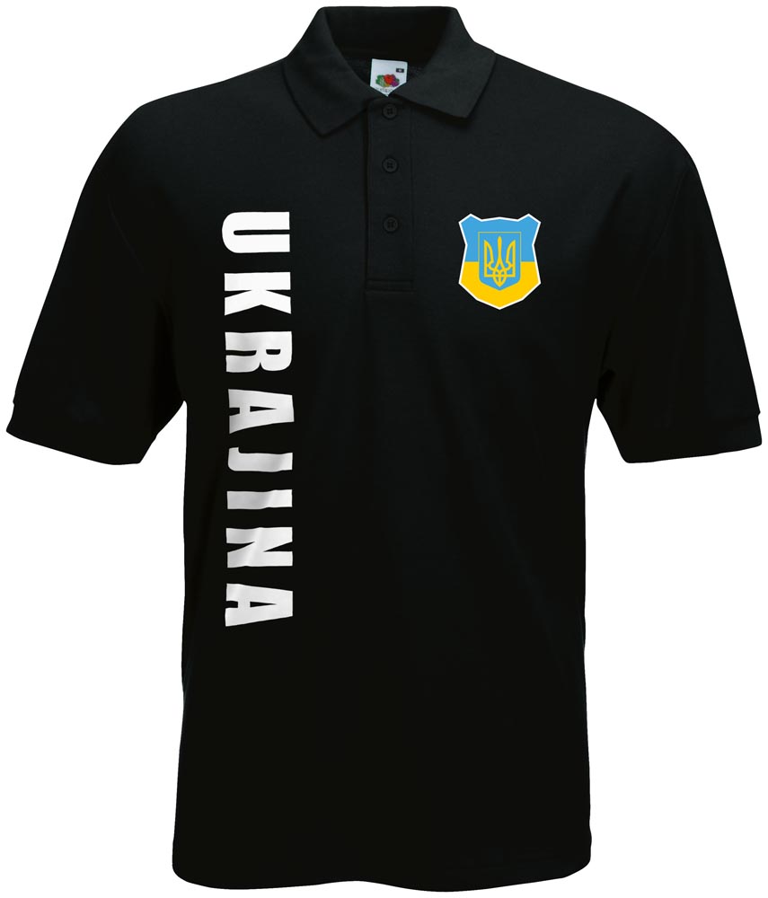 Polo-shirt Ucraina nome a scelta numero t-shirt maglia Ucraina ...