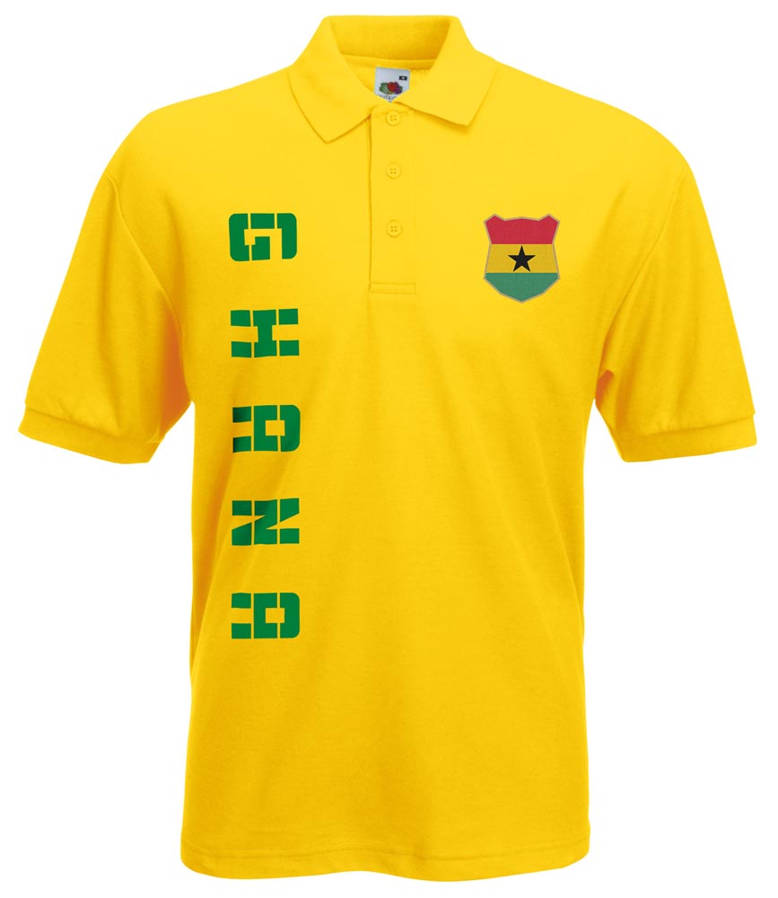 Ghana Polo-Shirt Trikot mit Name & Nummer S M L XL XXL | eBay